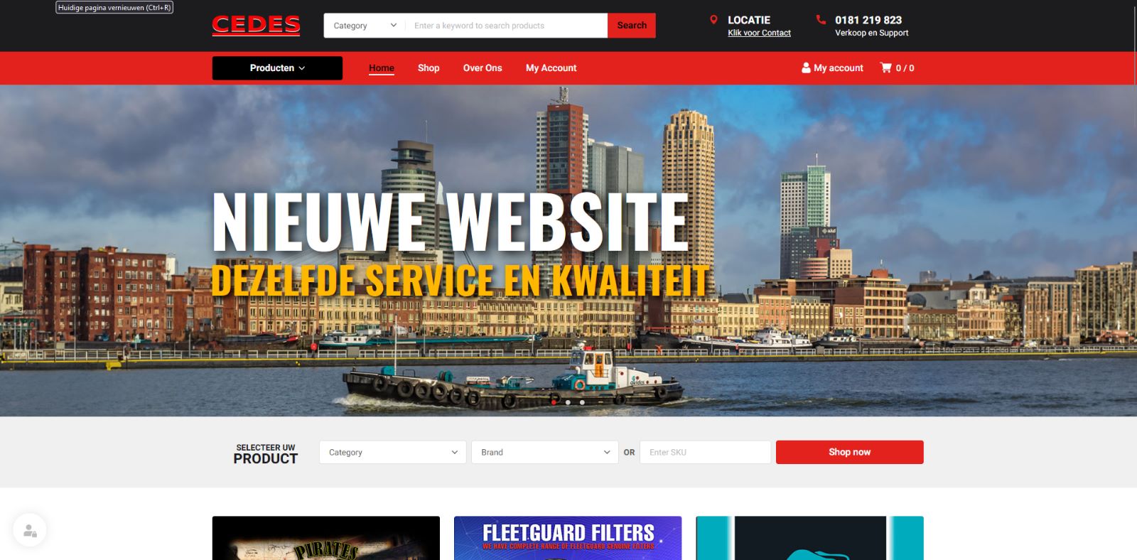 Vernieuwde Website en Domein – Cedes